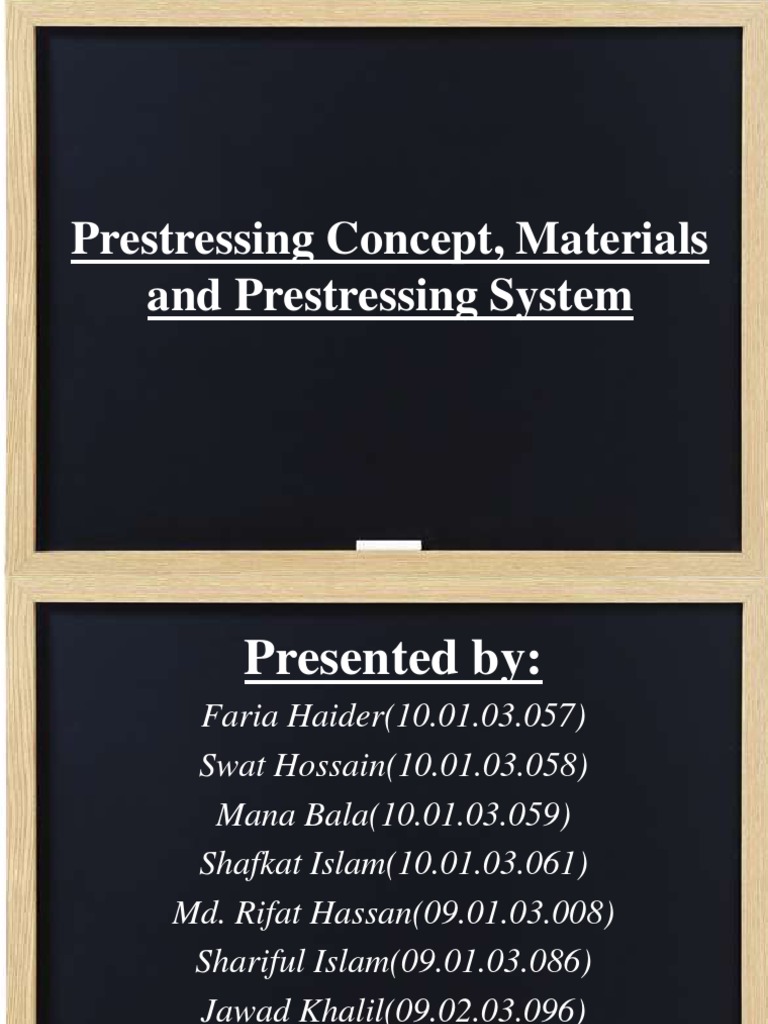Types and Equipments For Prestressing | PDF | Prestressed Concrete ...
