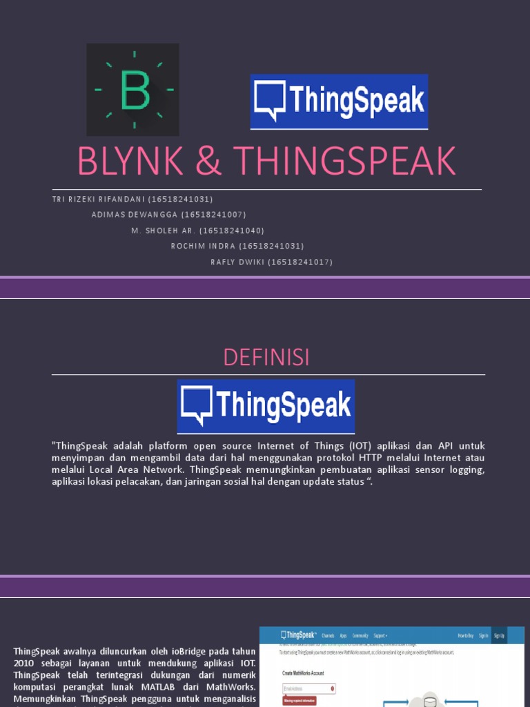 k8 Blynk Dan Thingspeak | PDF | Komputer