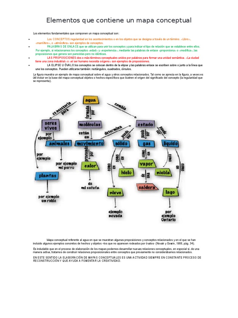 Elementos Que Contiene Un Mapa Conceptual | PDF | Infección | Bienestar