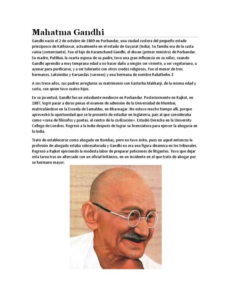 Mahatma Gandhi | Mahatma Gandhi | Congreso Nacional Africano