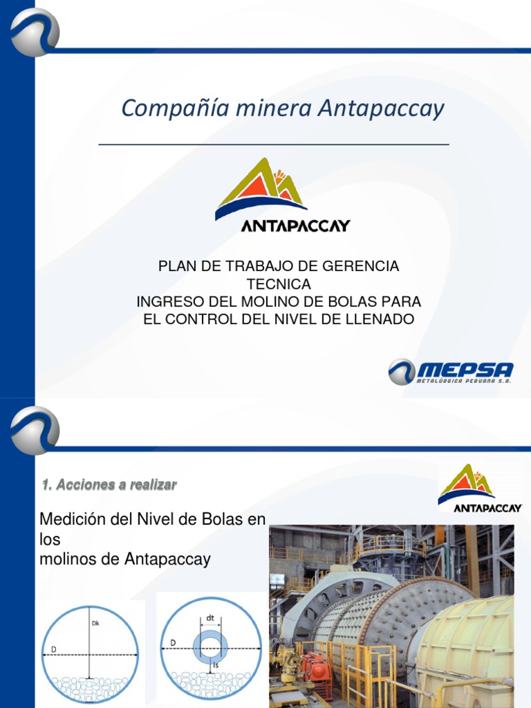 Presentacion Medicion de Bolas MEPSA-Antapaccay | PDF
