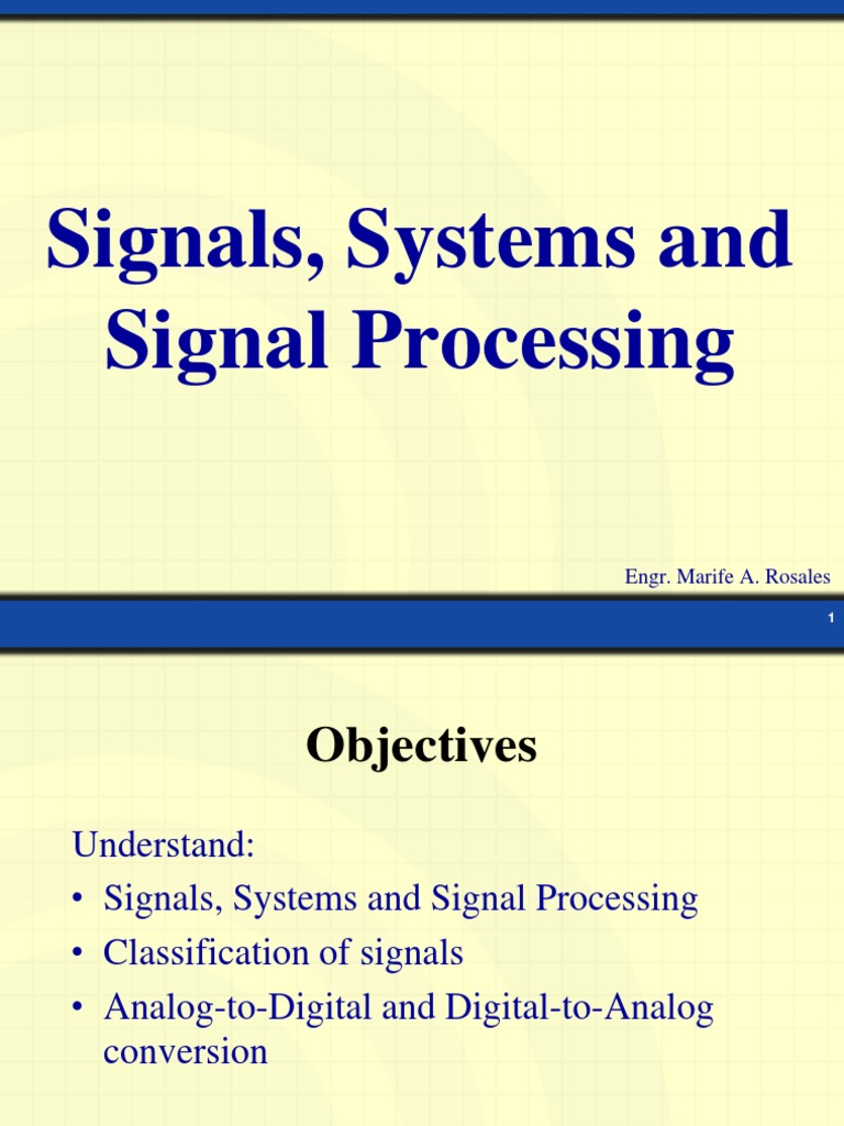 Signal System Signal Processing | PDF | Digital Signal Processing ...