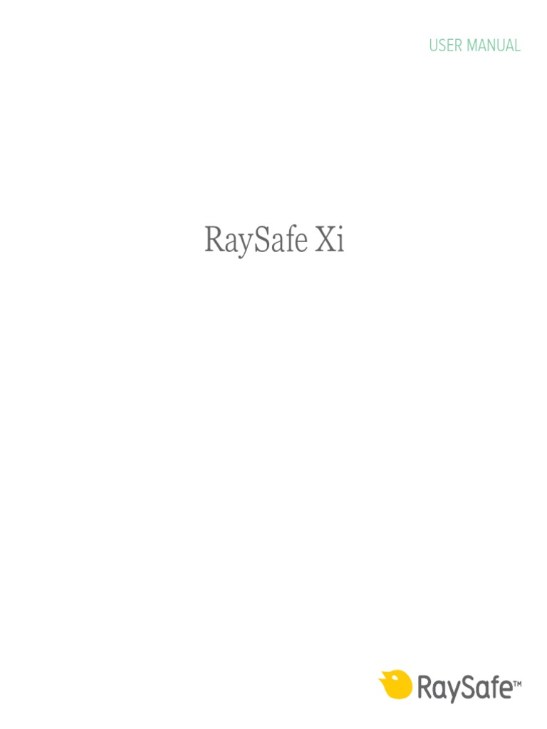 RaySafe Xi Manual en M | PDF | Ct Scan | Battery Charger
