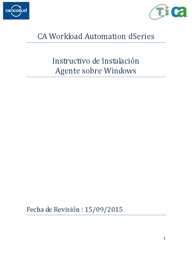 CA Workload Automation | PDF | Microsoft Windows | Software del sistema
