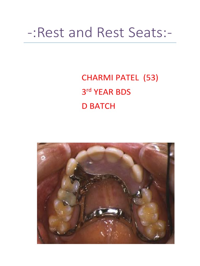 Rest and Rest Seats | PDF | Tooth Enamel | Face