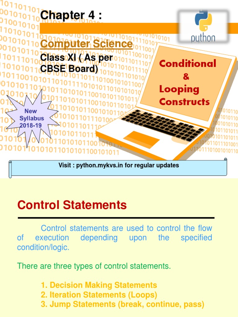 Conditional and Looping Constructs | PDF | Control Flow | Computer Engineering