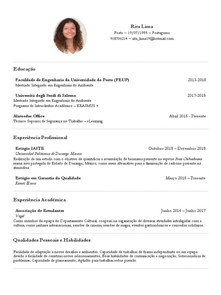 CV Rita Lima | PDF