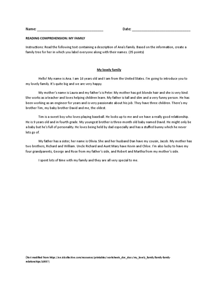 Reading Comprehension Assessment | PDF