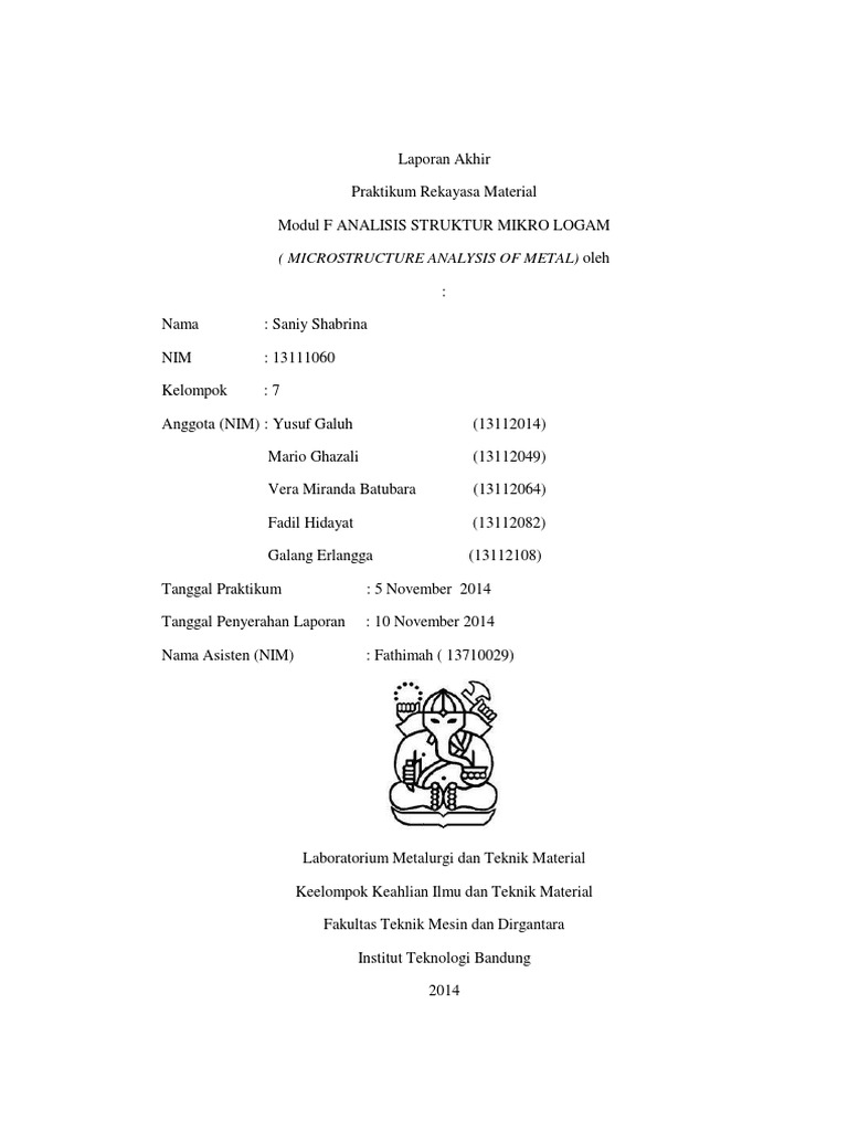 Analisis Struktur Mikro | PDF