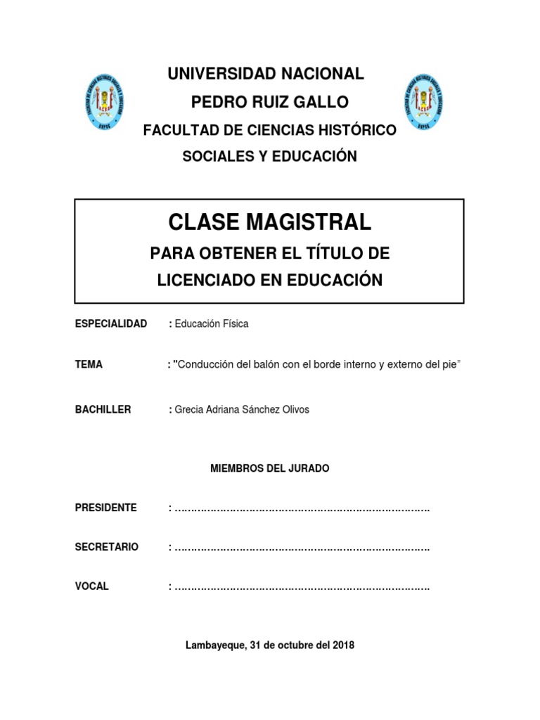 Conduccion Del Balon Con El Borde Externo e Interno Del Pie | PDF ...