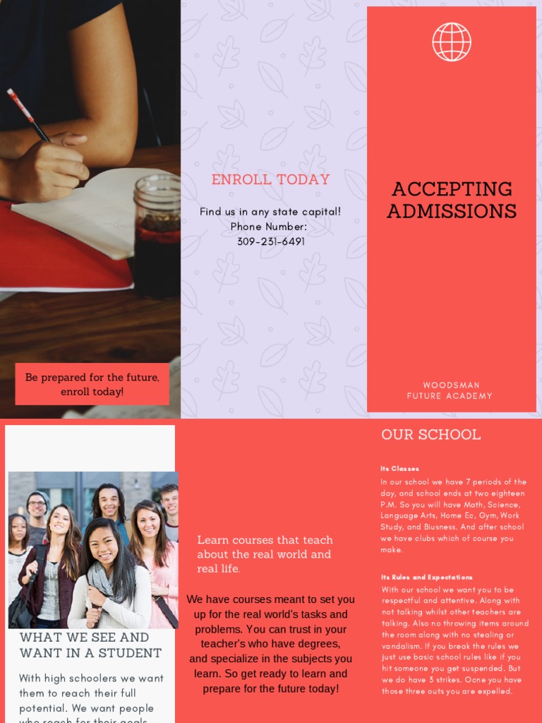 School Brochure | PDF | Learning | Behavior Modification