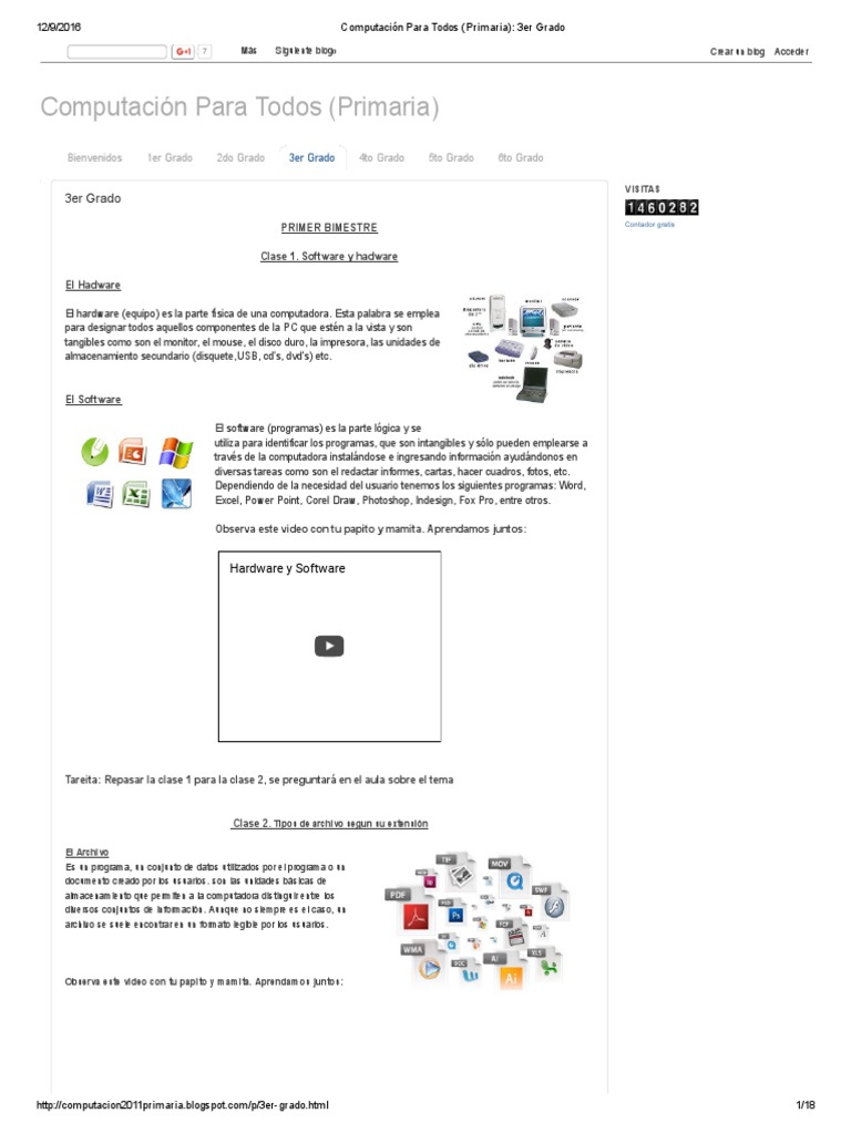 Computacion para Todos Primaria 3er Grado PDF | PDF | Microsoft PowerPoint | Archivo de computadora