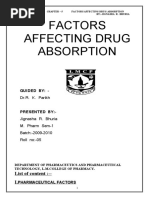 Factors Affecting Dissolution Rate | PDF | Tablet (Pharmacy) | Solubility