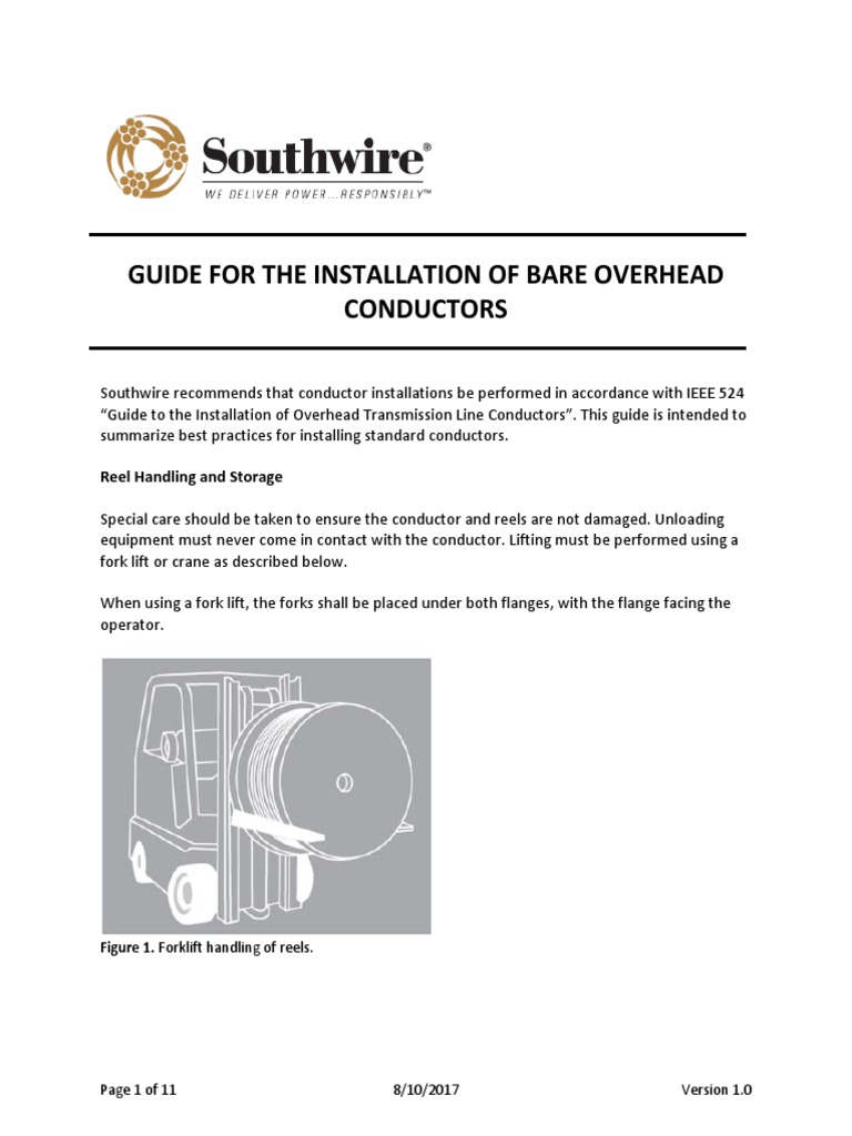 Install Overhead Conductors | PDF | Electrical Conductor | Crane (Machine)