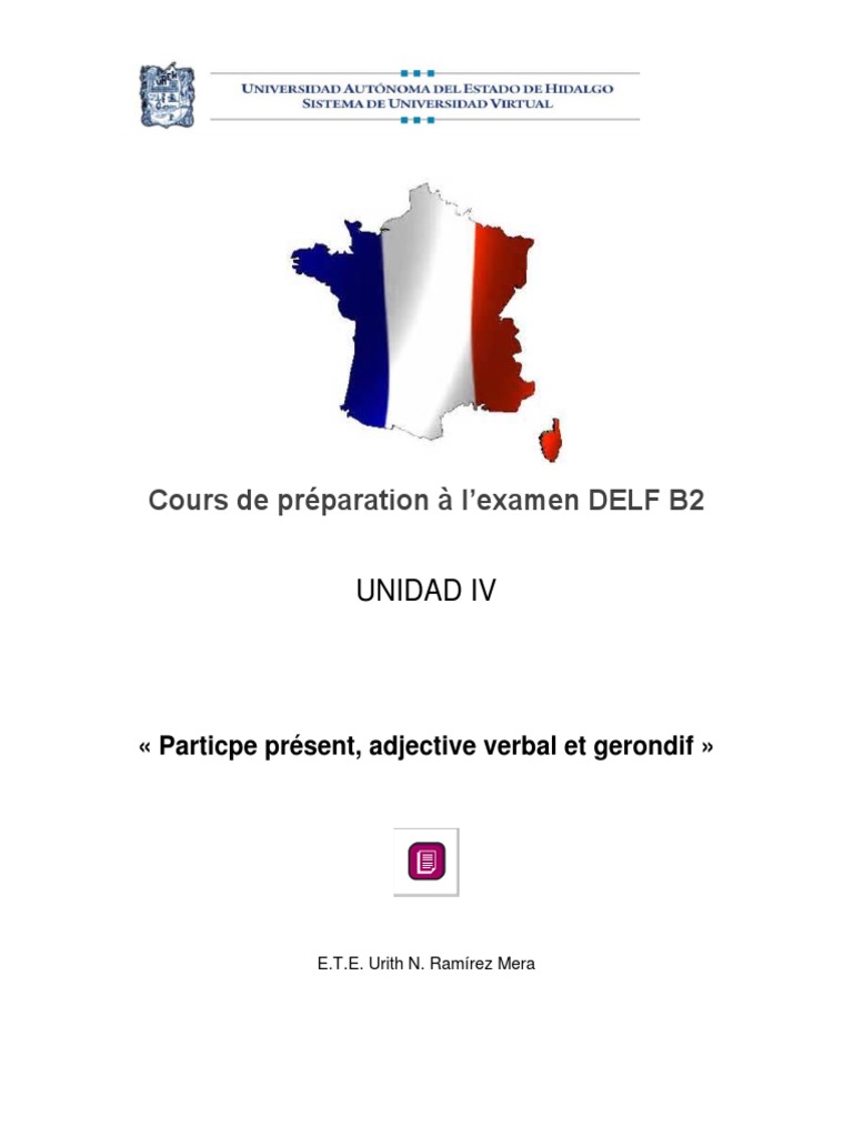 Participe Présent Adjectif Verbal Gérondif | PDF | Verbe | Temps ...