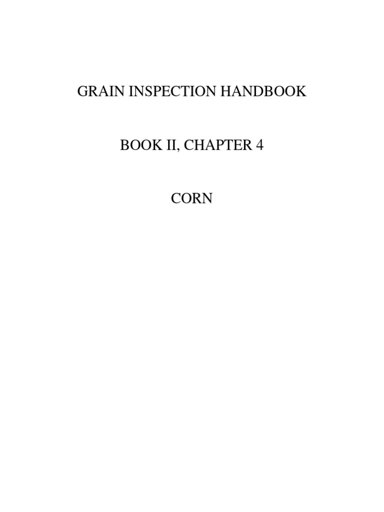 Grain Inspection Handbook | PDF | Wheat | Seed