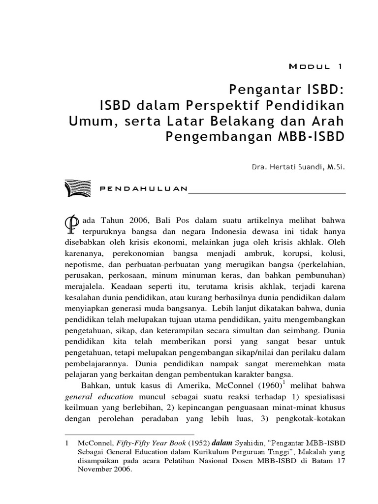 Modul 1 Isbd | PDF | Sains & Matematika