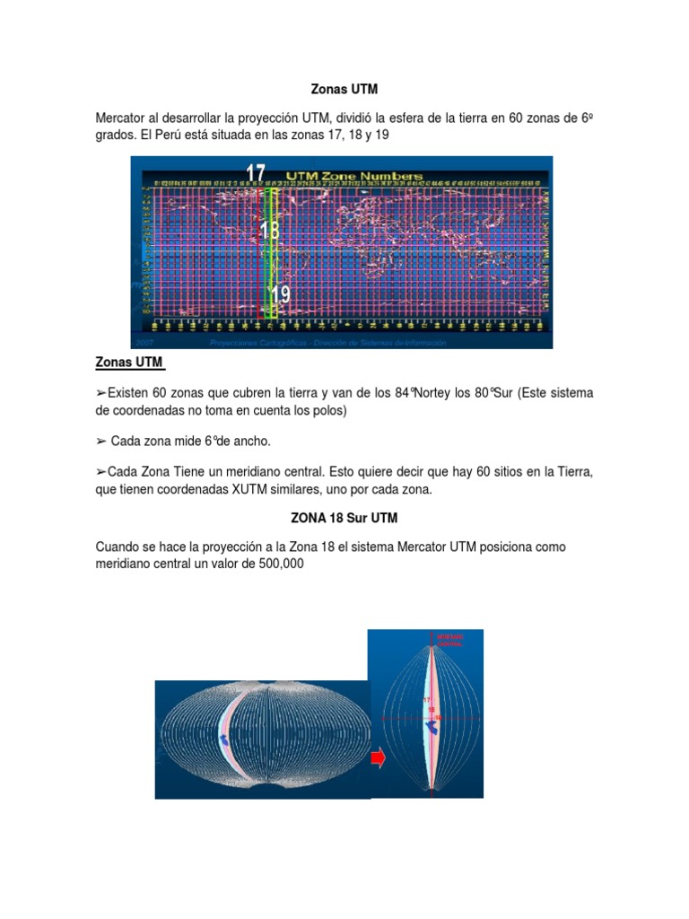 Zonas UTM en El Perú | PDF