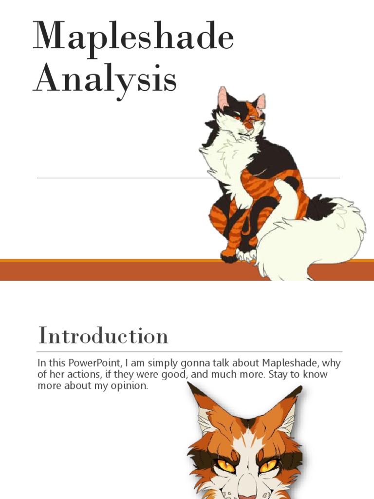 Mapleshade's Tragic Story Analyzed | PDF