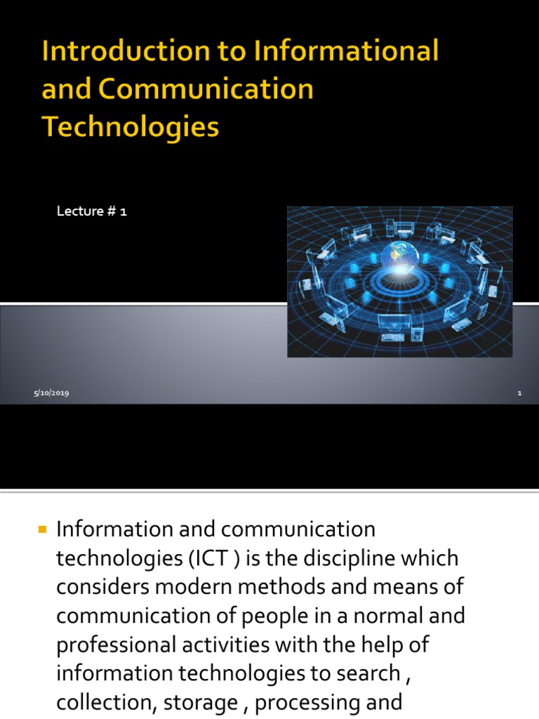Lecture # 1 | PDF | Integrated Circuit | Central Processing Unit