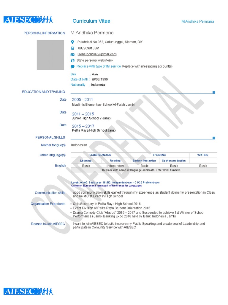 Curriculum Vitae: M Andhika Permana | PDF | Learning | Behavior Modification