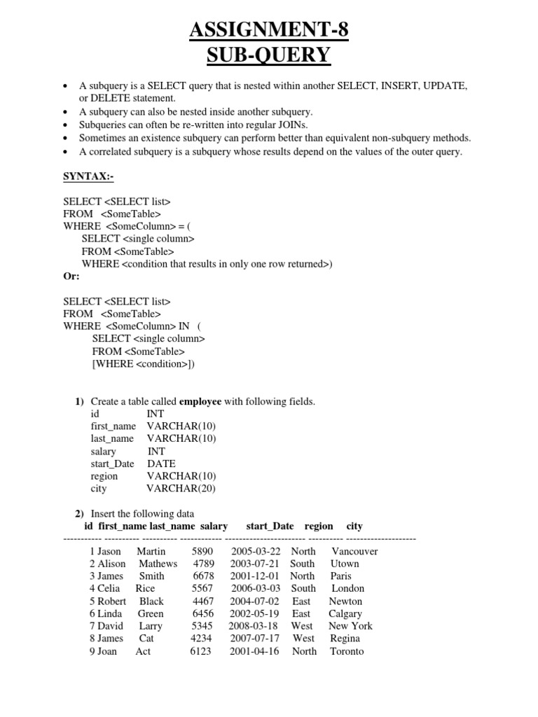 SQL Subqueries and Views Explained | PDF | Databases | Data