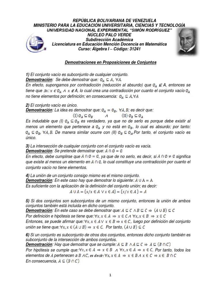 Demostraciones Conjuntos.pdf | Conjunto (Matemáticas) | Subconjunto ... Demostraciones Conjuntos.pdf | Conjunto (Matemáticas) | Subconjunto ...