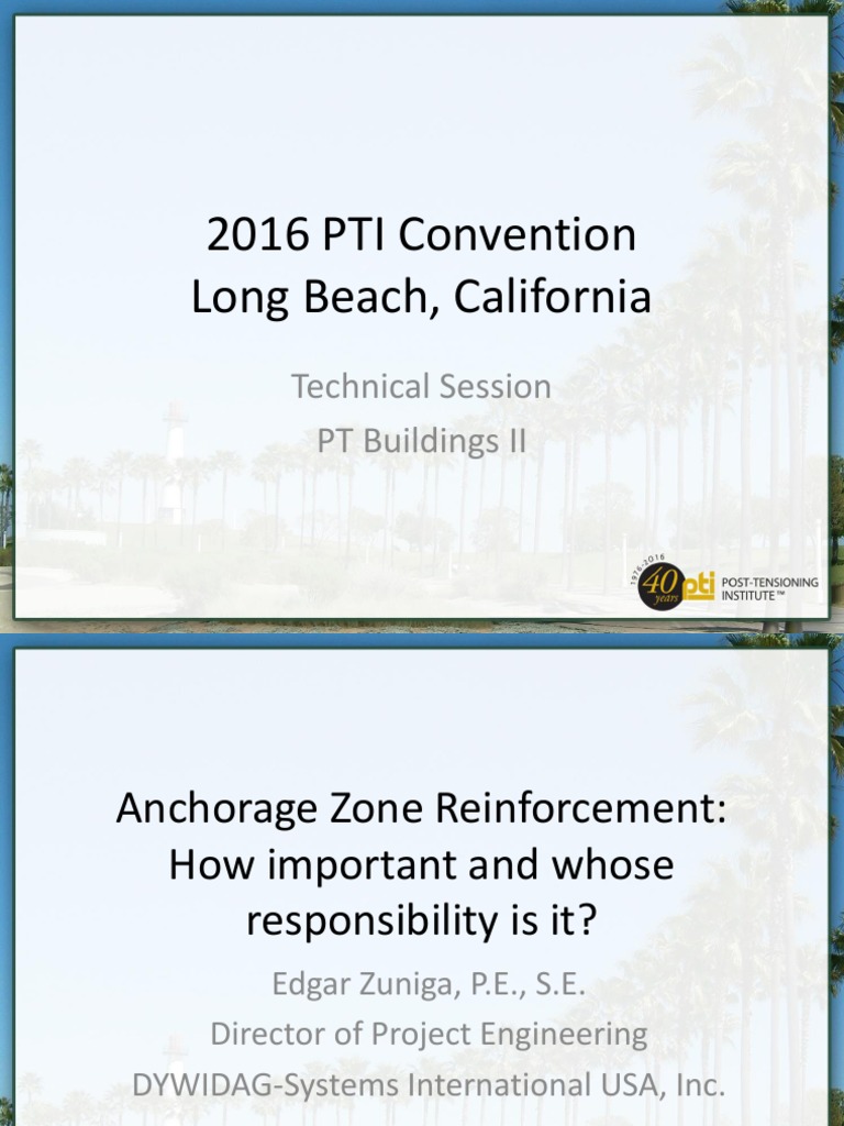 PTI Anchorage | PDF | Prestressed Concrete | Stress (Mechanics)