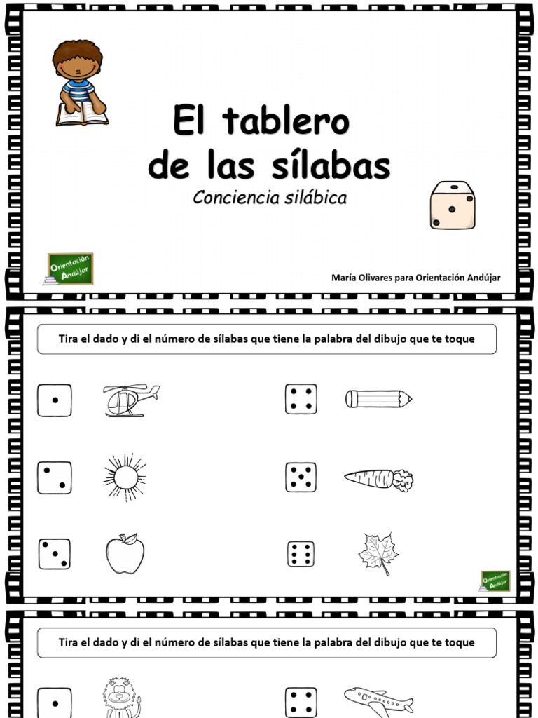 Tablero de Silabas | PDF | Artes del Lenguaje y Comunicación