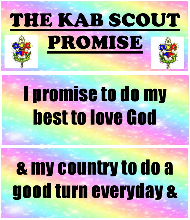 The Kab Scout Promise | PDF