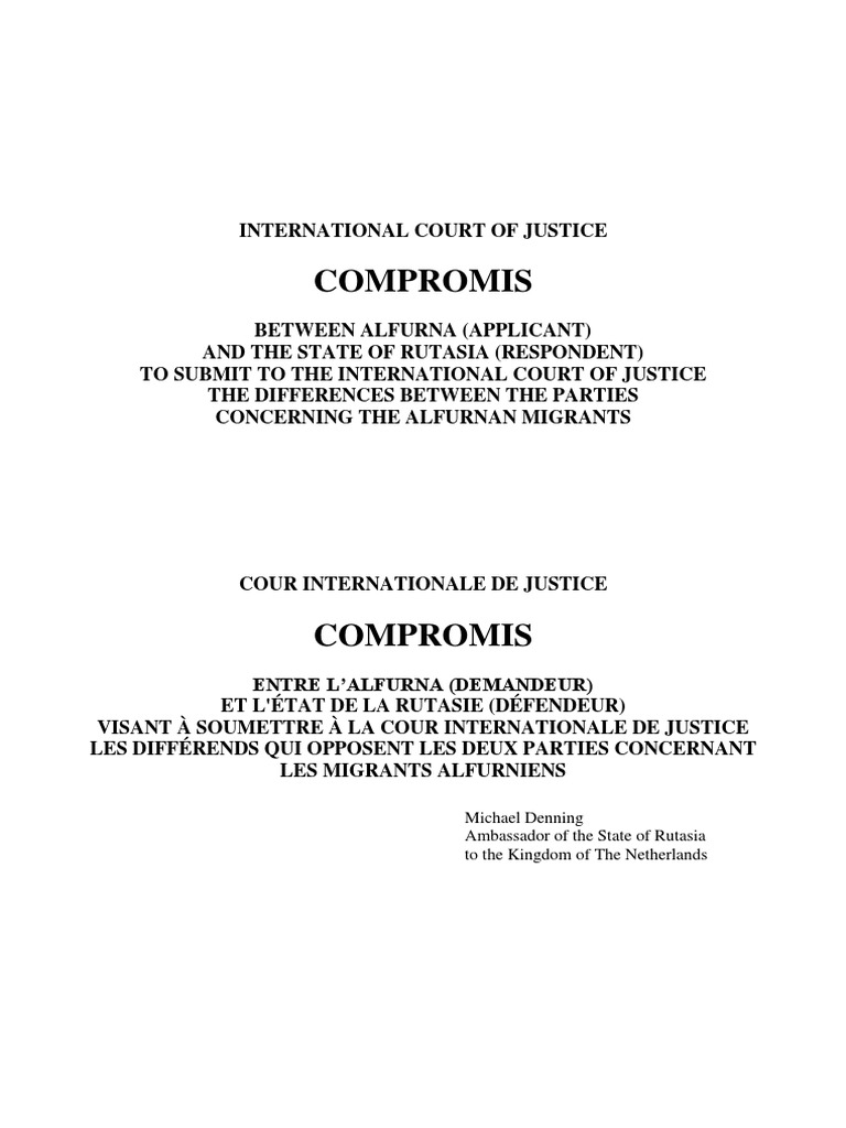 2013 Official Compromis | PDF | Human Rights | Treaty