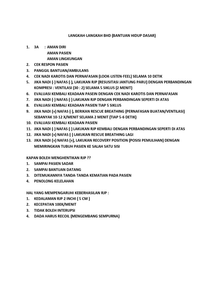 Langkah BHD | PDF | Metode & Bahan Ajar