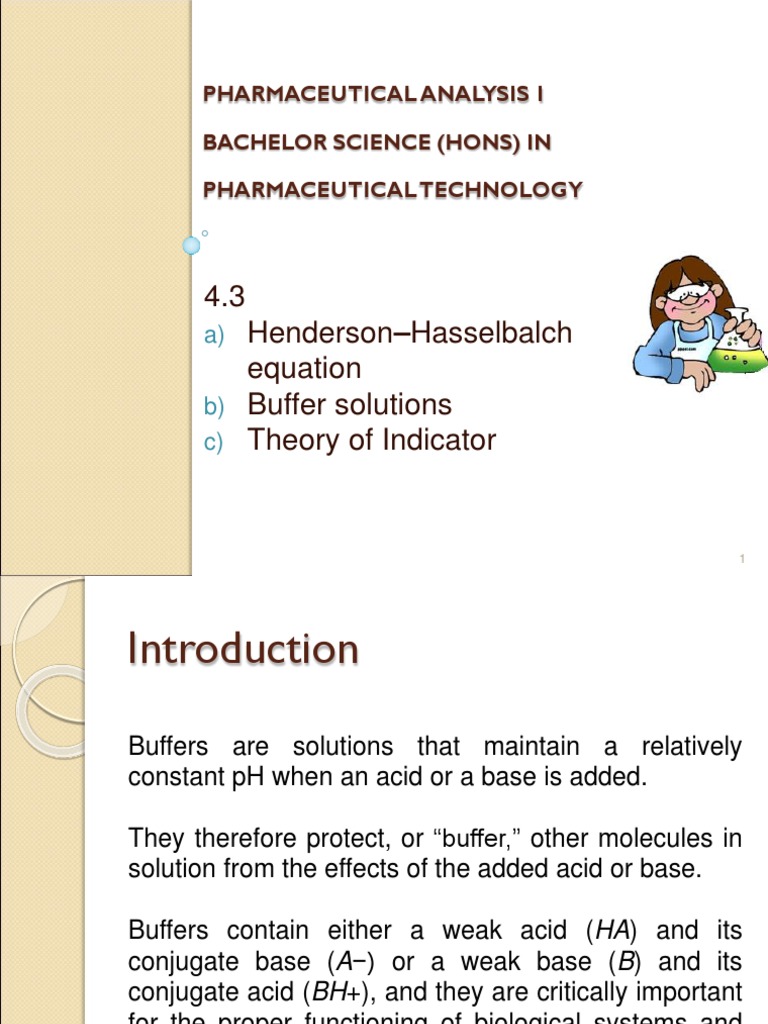 4.3 HH Equation | PDF | Acid Dissociation Constant | Acid