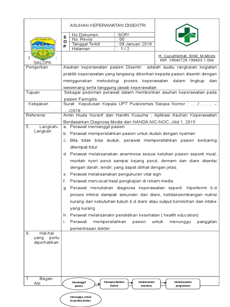 Sop Askep - Disentri | PDF | Pengembangan Diri | Kesehatan Holistik