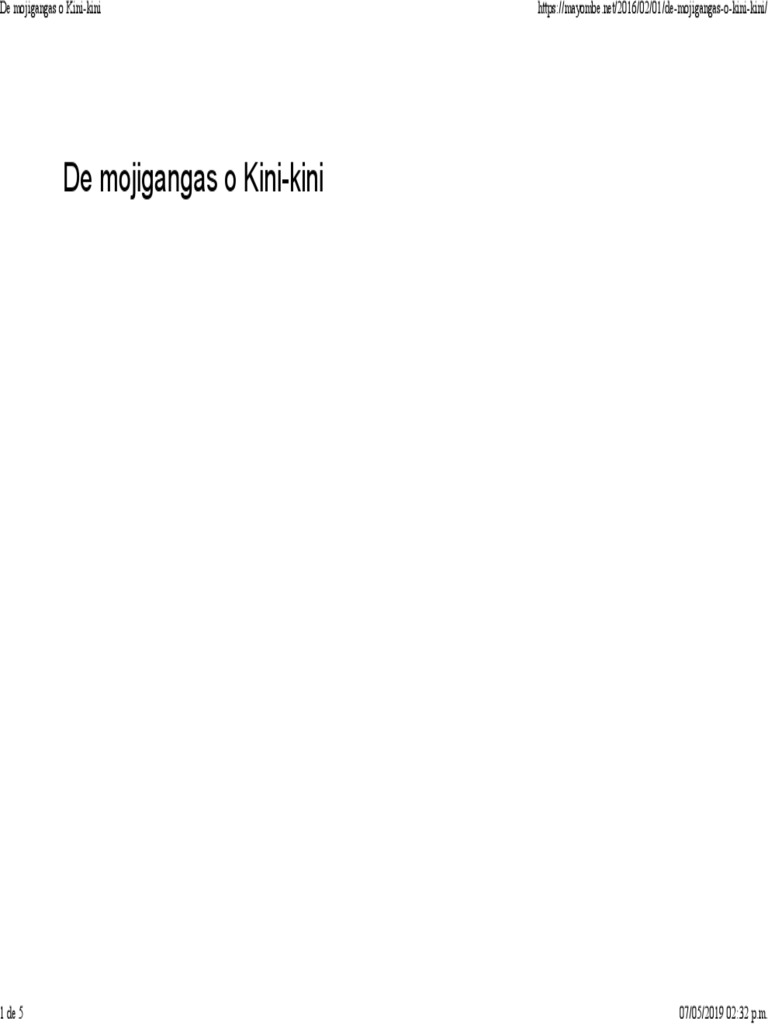 Kini Kini | PDF