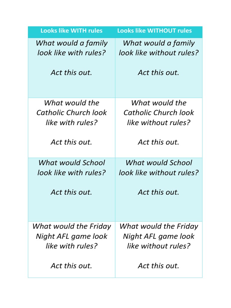 Lesson 17 With or Without Rules | PDF | Sports & Recreation | Self ...