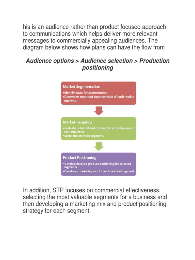 Audience Options Audience Selection Production Positioning | PDF ...