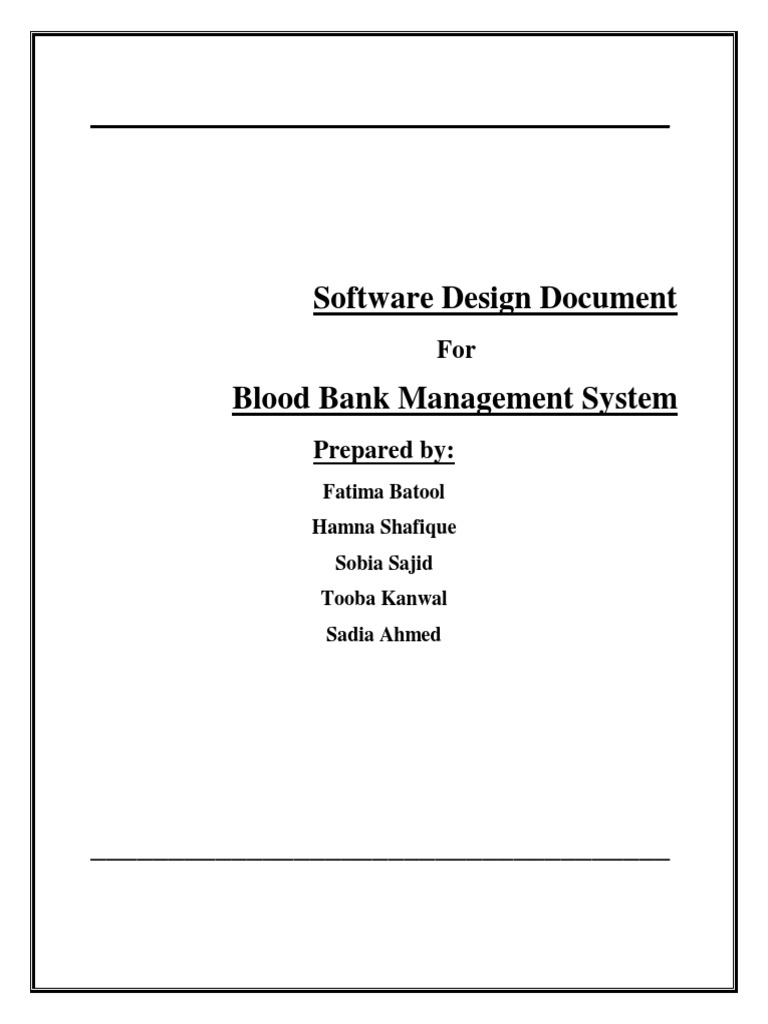 Software Design Document | PDF | Class (Computer Programming) | Use Case
