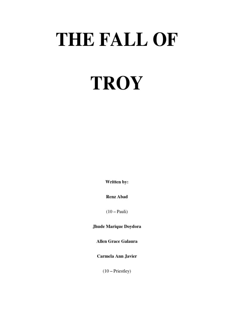 The Fall of Troy | PDF | Trojan War | Achilles