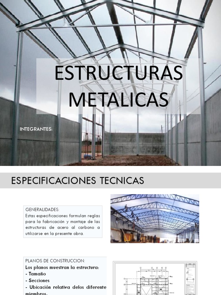 Especificaciones de Estructuras Metálicas | PDF | Aluminio ...