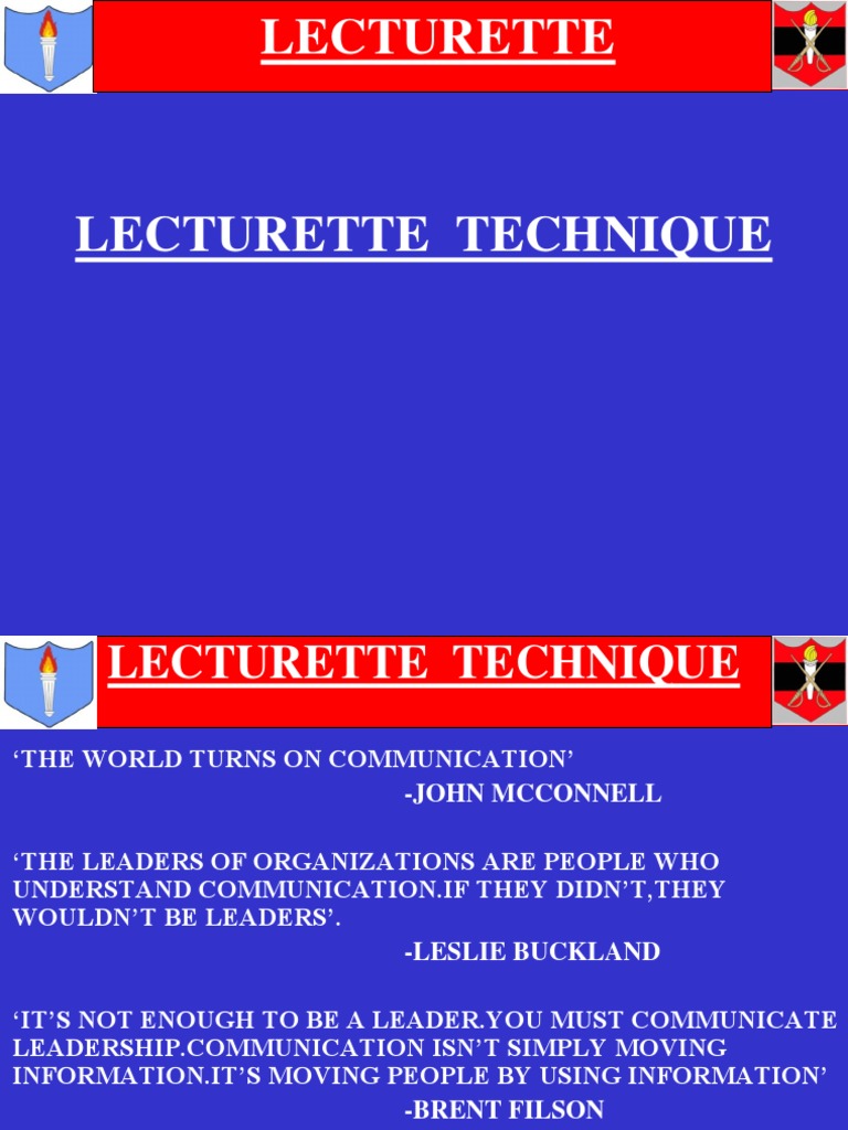 Lecturette Technique | PDF | Cognitive Science | Psychological Concepts