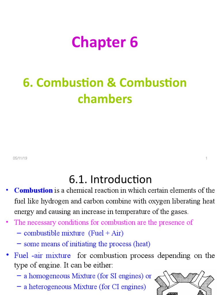 Combustion Chambers in SI Engines | PDF | Combustion | Internal ...