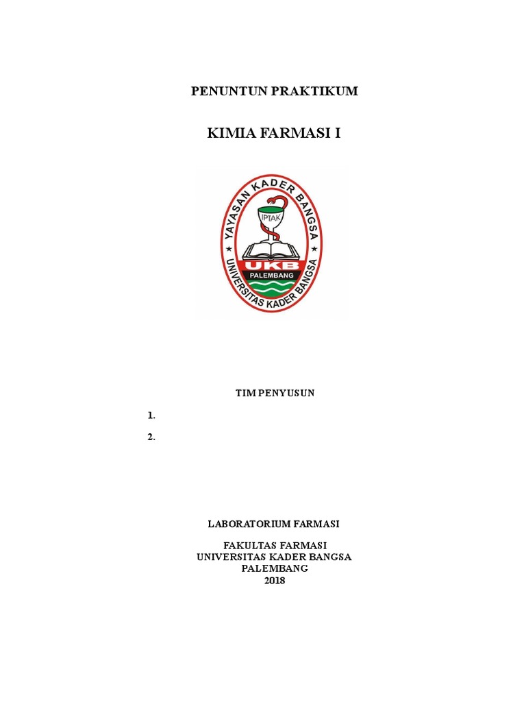 Penuntun Praktikum Kimia Farmasi | PDF