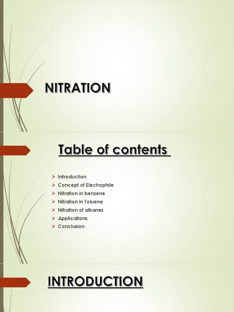 Nitration | PDF