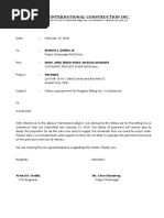 Sample Letter of Extension of Time For Construction (EOT Letter) | PDF ...