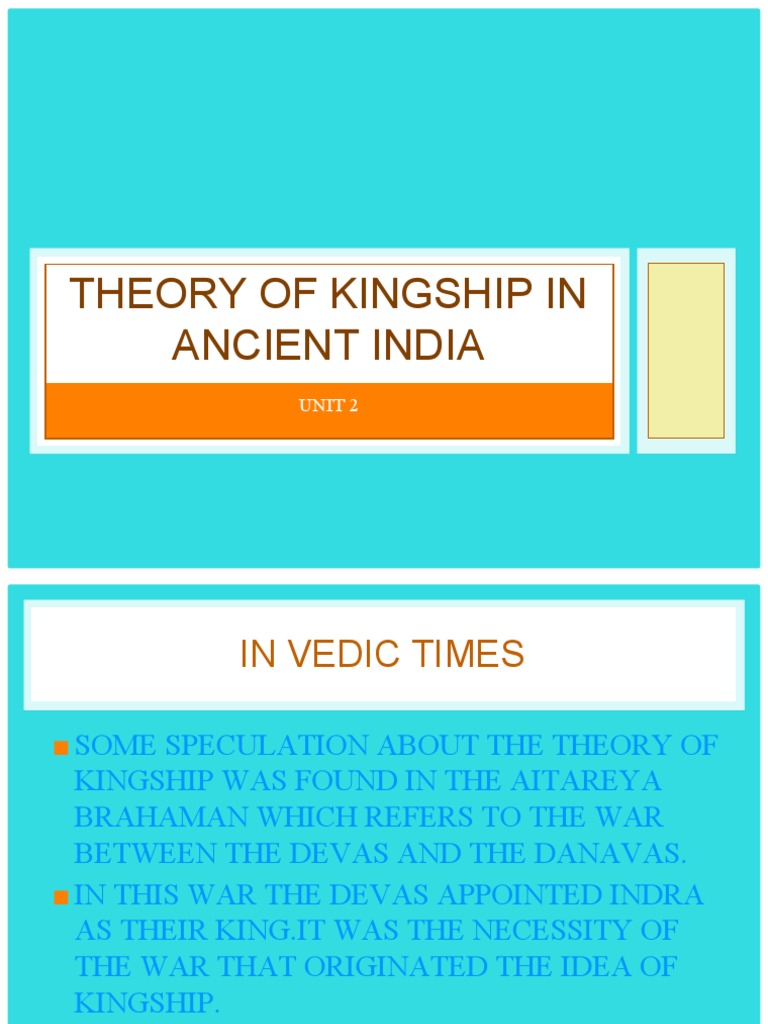 Theory of Kingship in Ancient India | PDF | Monarchy | Religion And Belief