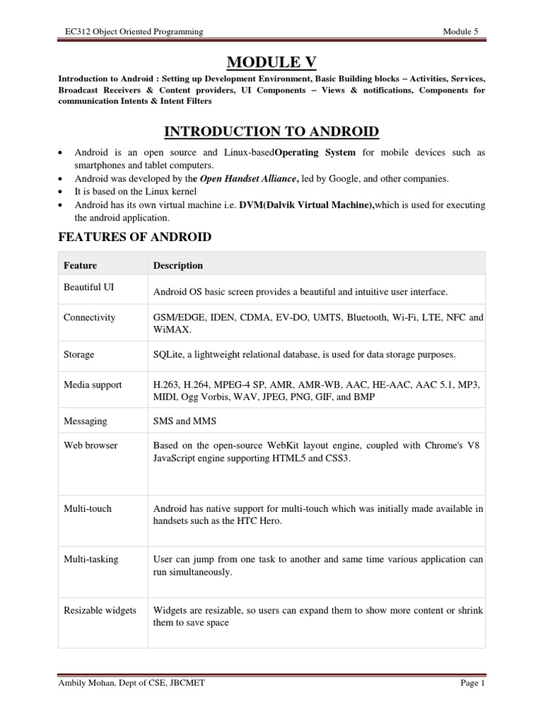 Module 5 | PDF | Eclipse (Software) | Android (Operating System)