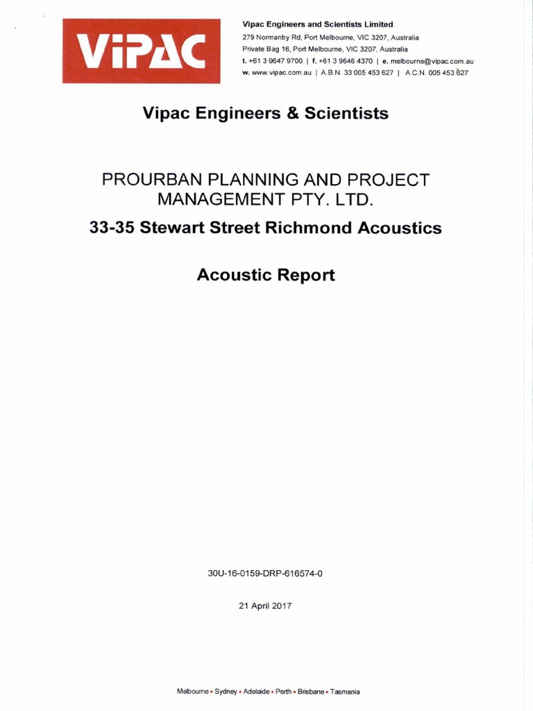 Acoustic Report | PDF | Noise | Decibel