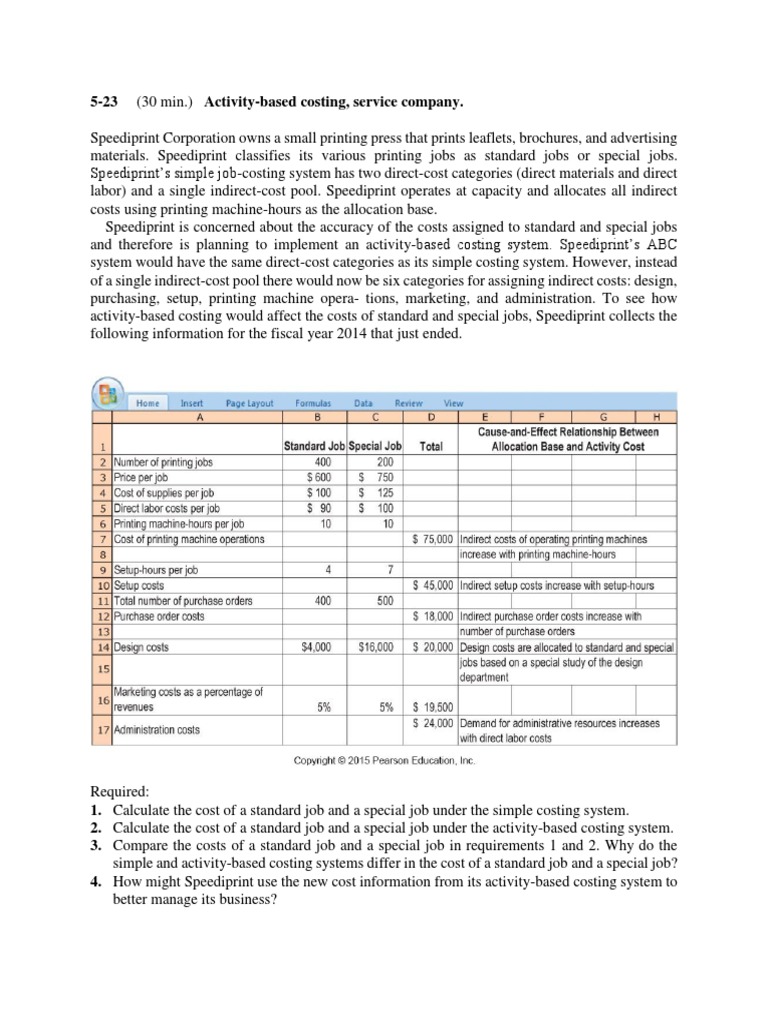 CH 5 - Activity Based Costing | PDF | Supply Chain Management | Business
