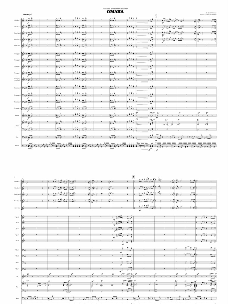 Omaha Maynard Ferguson - Arr - Gordon Goodwin PDF | PDF